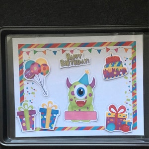 MONSTER PARTY Kit 1 Clipart and Papers Kit 28 Png Clip Arts | Etsy