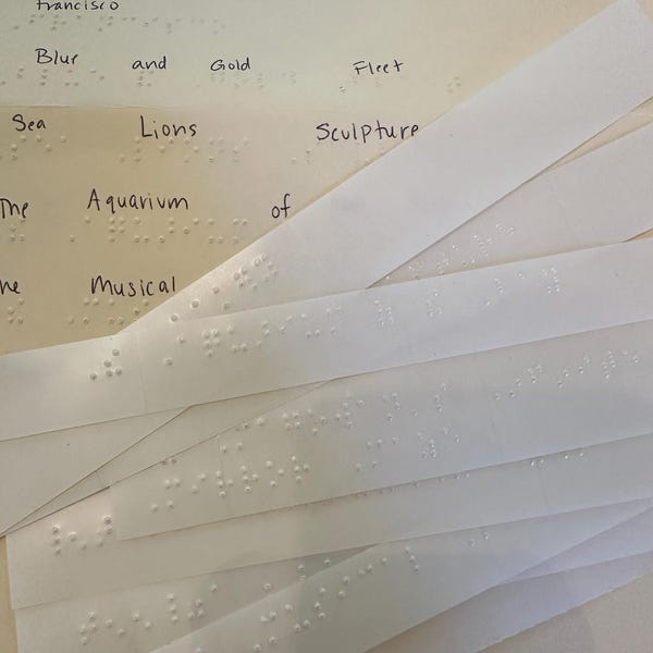 Braille Birthday Card - Tactile, Textured, Customizable, Personalizable ...