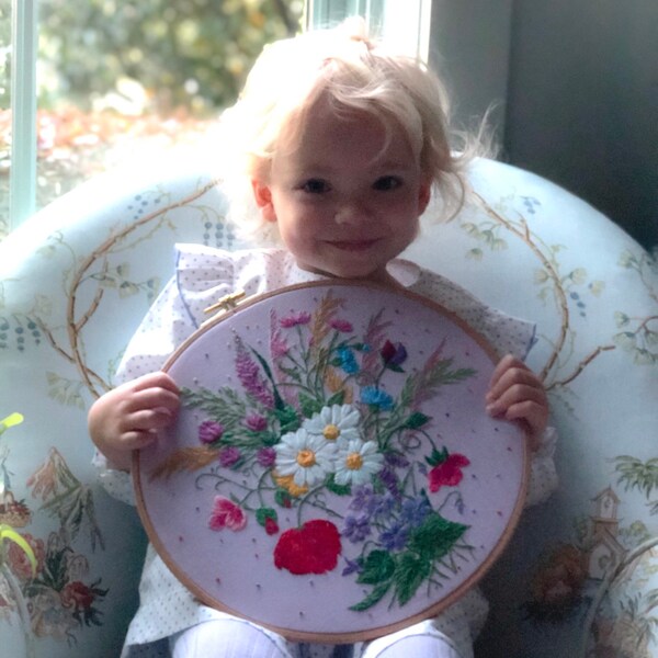 Thread Painting Inspired by Claude Monet. Hand Embroidery. Pastoral ...