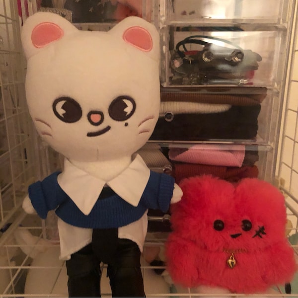 Quokka Blue Outfit Set, Han Jisung, Stray Kids SKZOO Costume, Skzoo ...