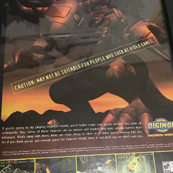 Wario World Framed Print Ad/poster Official Original Nintendo Gamecube ...