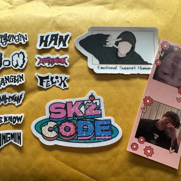 Skz Code Logo Sticker / Stray Kids Sticker / Kpop / Holo, Matte Vinyl ...
