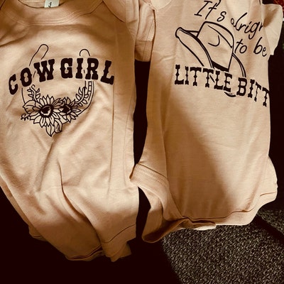 Cute Country Style Baby Bodysuit With it's Alright to Be Little Bitty Design Blue Unisex One ...