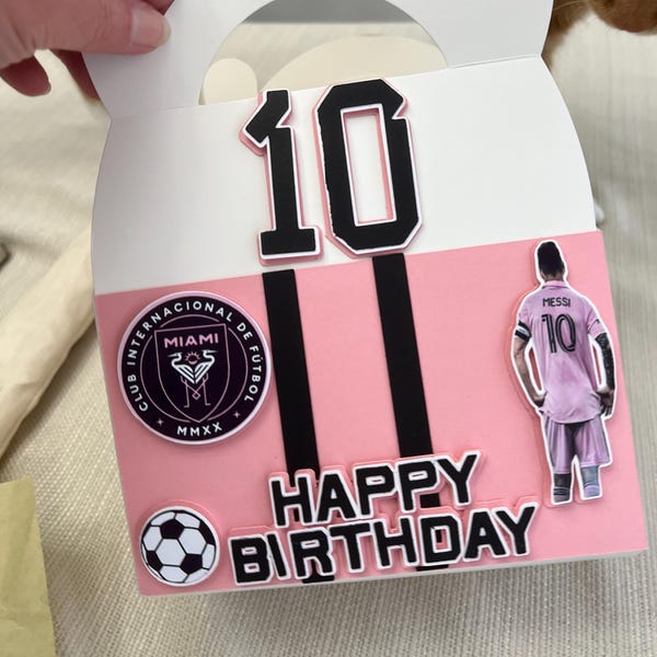Messi Miami Party Favor Boxes - Etsy