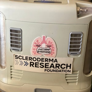 Lungs Just Keep Breathing Sticker, Encouraging Gift, Funny Medical ...