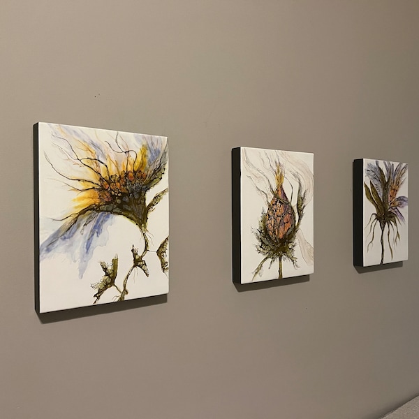 Original Encaustic Titled “woven" / Artist Nikki Bruchet - Etsy