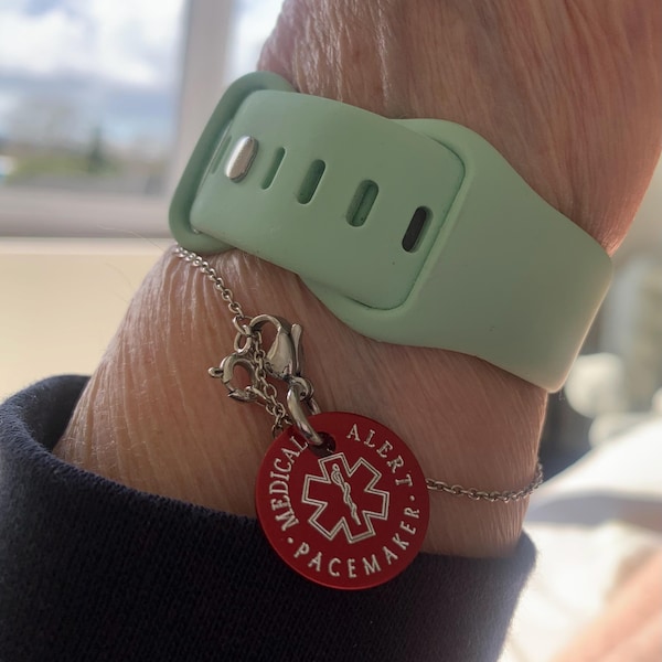 Medical Alert Id Tag Custom Engraved Aluminum Round 20mm - Medical ...