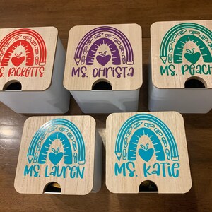 Teacher Decal Rainbow Decal Personalized Teacher Sticker Teacher Gift ...