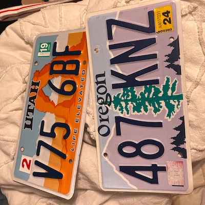 License Plate Pick Your State, All Authentic License Plates, Real ...