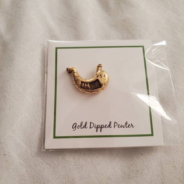 Gold Stomach Lapel Pin- CC619G- Medical and Anatomy Pins- Digestion and ...