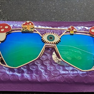 Alien Sunglasses Green Rave Glasses UFO Space Third Eye - Etsy