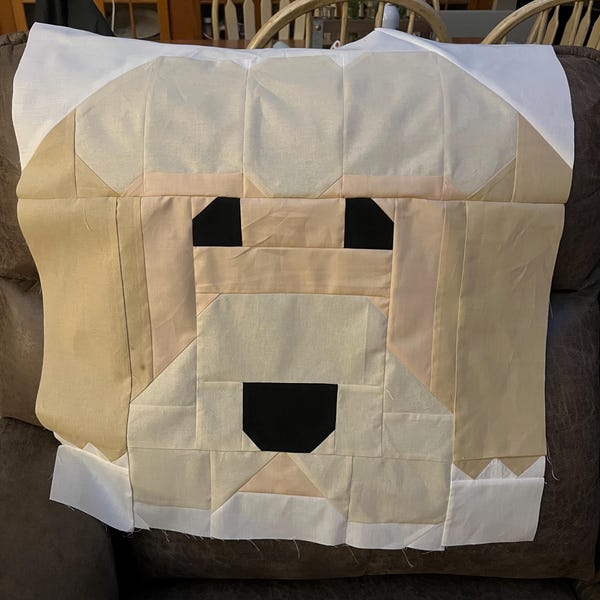 Goldendoodle Labradoodle Dog Puppy Quilt Block PDF Pattern -includes ...