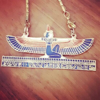 Egyptian Hand Made Brass Kneeling Isis on Hieroglyphics Base - Etsy