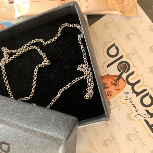 14K White Gold Rolo Cable Chain for Men, 1.5mm-3mm&18-26 Inches, Men's ...