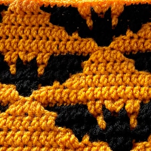 Batty Mosaic Crochet Pattern Bat Chart by Sixel Design - Etsy