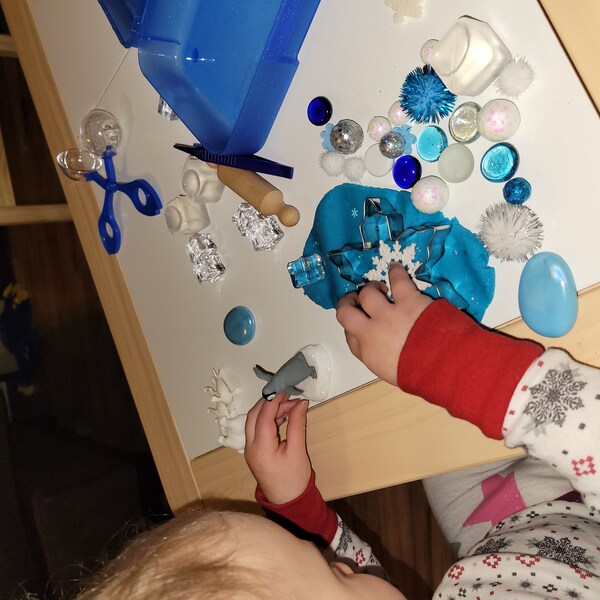 Sensory Kit Arctic Sensory Kit Polar Playdough Kit Custom Gift Toddler ...