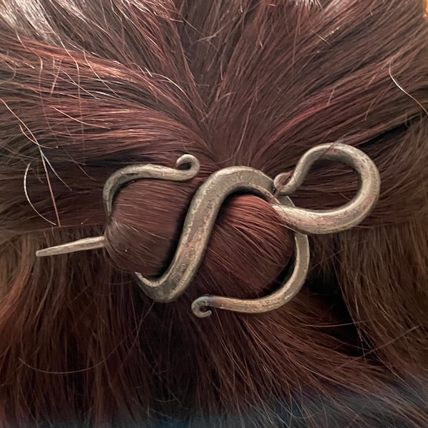 High Quality Hair Barrette, Hand Forged by Blacksmith. Hair Pin / Hair ...
