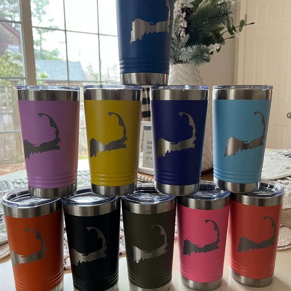 Entering Cape Cod Towns Travel Mug With Handle and Slider Lid Ringneck ...