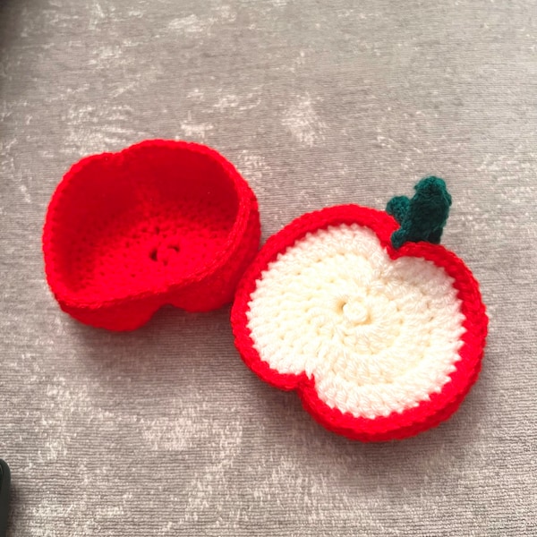 Apple Slices Coaster Set Crochet Pattern, PDF for Instant Download - Etsy