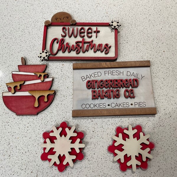 Gingerbread Tiered Tray Svg | Gingerbread Tier Tray Svg | Sweet Treats ...