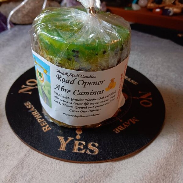 Road Opener Fixed Pillar Candle With Herbs and Oils Hoodoo - Etsy
