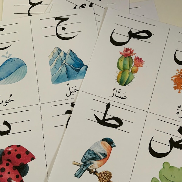 Ice Cream Arabic Alphabet Matching Activity: Preschool Learning ...
