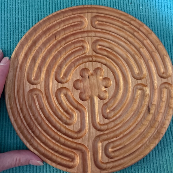 Ball Labyrinth, Wooden Finger Labyrinth, Meditation Labyrinth ...