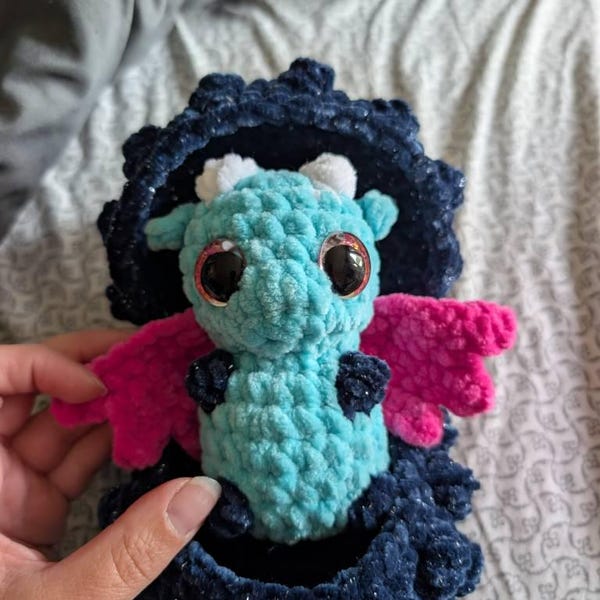 Spark the Mini Dragon Crochet Pattern, Amigurumi Easy Small Dragon - Etsy