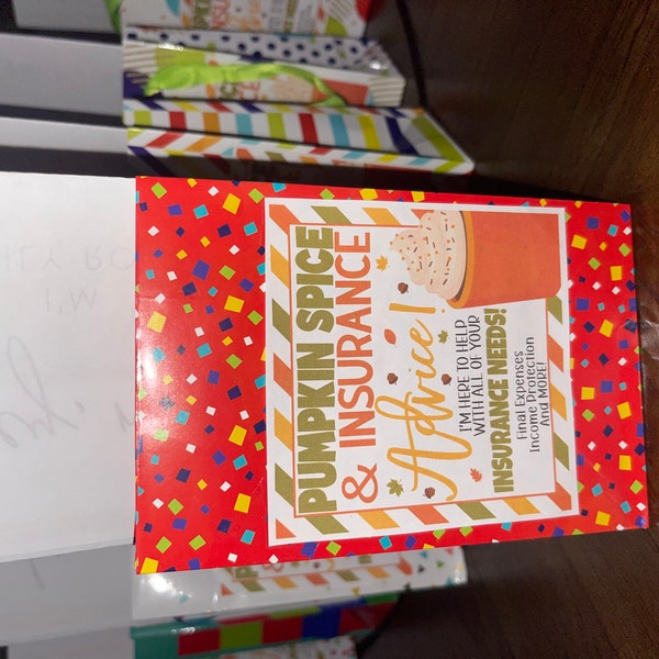 Fall Insurance Marketing Gift Tags, Pumpkin Spice & Insurance Advice ...