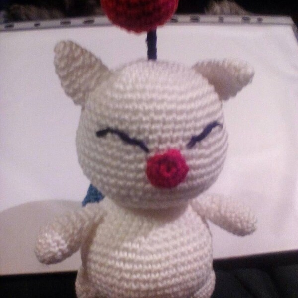 Moogle Crochet Pattern. This Cute Moogle From FF14 is Not Hard to Make ...
