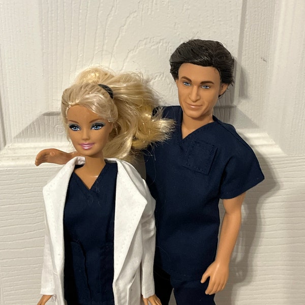 White Two Pocket Lab Coat-will Fit 11.5"dolls - Etsy