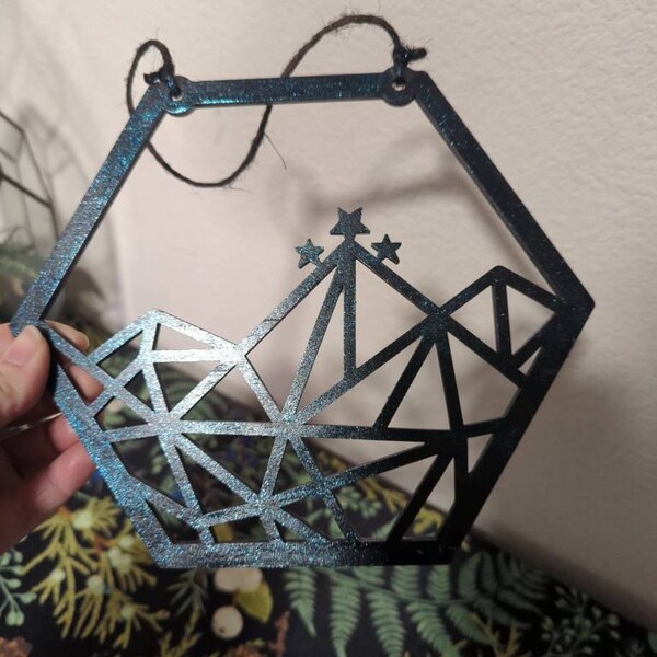 Geometric Velaris Wooden Wall Art, Velaris, Night Court, ACOTAR, ACOWAR ...