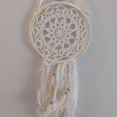 Crochet PATTERN PDF DOWNLOAD Flower Fall Dream Catcher Wall Hanging - Etsy