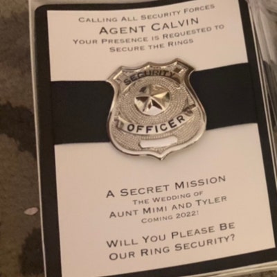 Will You Be My Ring Security / Ring Bearer Invitation - Etsy