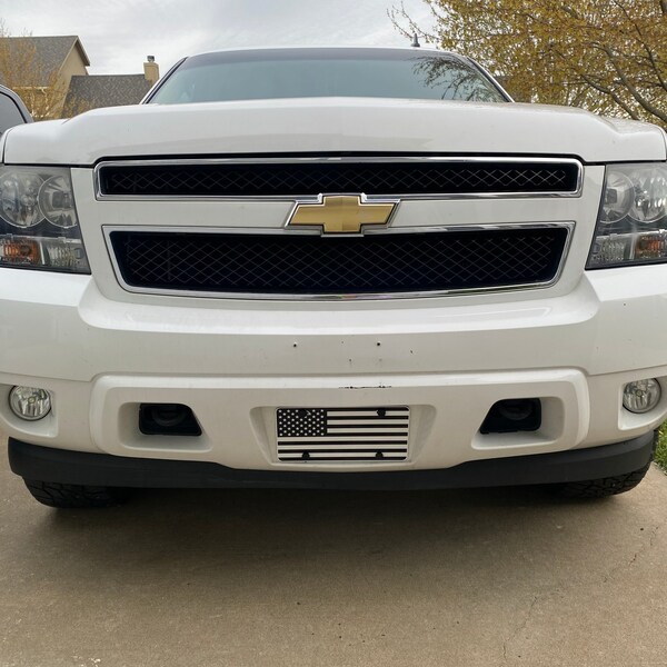 American Flag License Plate | 1/8" White Aluminum Composite Heavy Duty ...