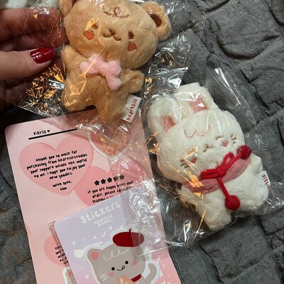 Choco Bear Plush Coin Purse Kawaii Bear Bag, Plush Purse, Plush Coin ...