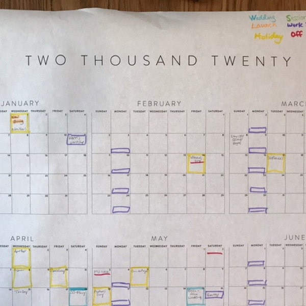 Printable 2024-2025 Academic Wall Calendar 36x24, 24x18, 11x8.5 Posters ...