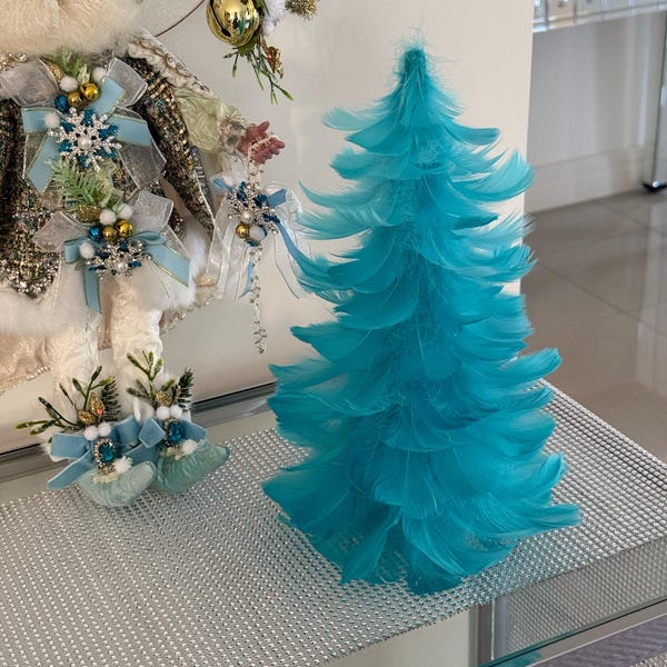 Light Pink Feather Trees for Decorative Holiday Events and Home Decor ...