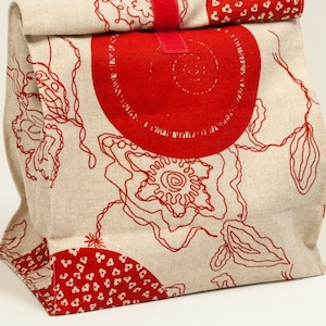 Small Red Crossbody Bag. Women Crossover Purse Bag. Red Canvas - Etsy