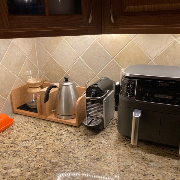 Handmade Wooden Pour Over Coffee Station: Minimalist Coffee Caddy, 2 ...