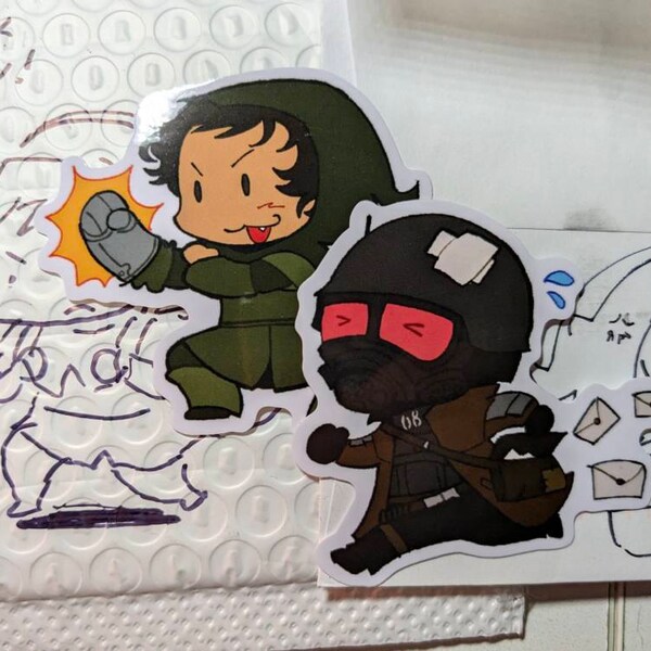 Fallout: New Vegas Character Vinyl Stickers - Etsy