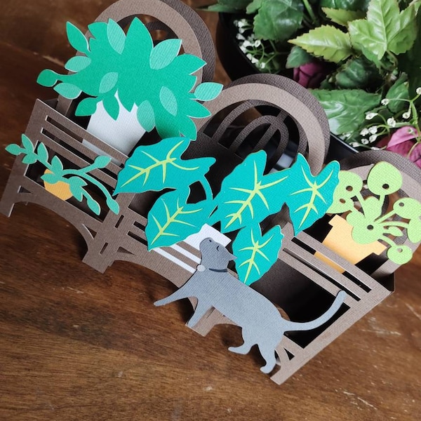 4 Box Plant Card Bundle, Box Card Template SVG, Digital Download, Diy ...