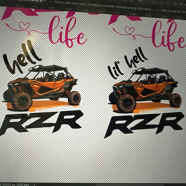 UTV Sublimation PNG Design - #04 Red UTV Cartoon Style Graphics ...