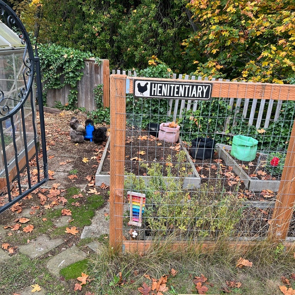 Henitentiary Sign, Chicken Coop Signs, Chicken Coop Decor, Chickens ...