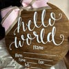 Newborn Baby Birth Announcement Hospital Sign Baby Announcement Sign ...