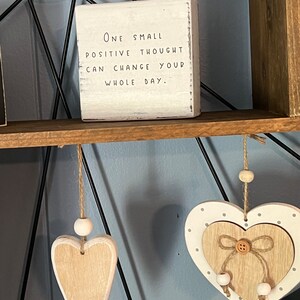 Custom Mini Wood Block Sign Rustic Home Decor Office Decor Shelf Sign ...