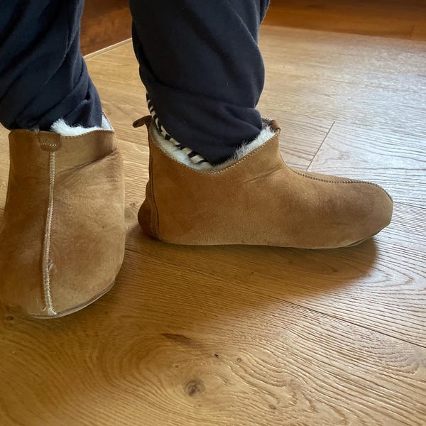 Handcrafted Luxury New Sheepskin Boot Slippers Men Women Ladies Genuine ...