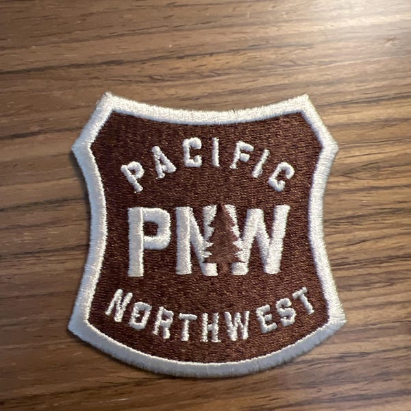 Pacific Northwest Embroidered Iron-on Patch West Coast Mountain Oregon ...