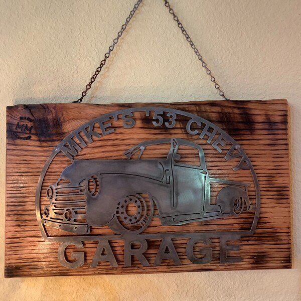 Classic Truck Garage Metal Art Sign 1947 1948 1948 1949 1950 1951 1952 ...