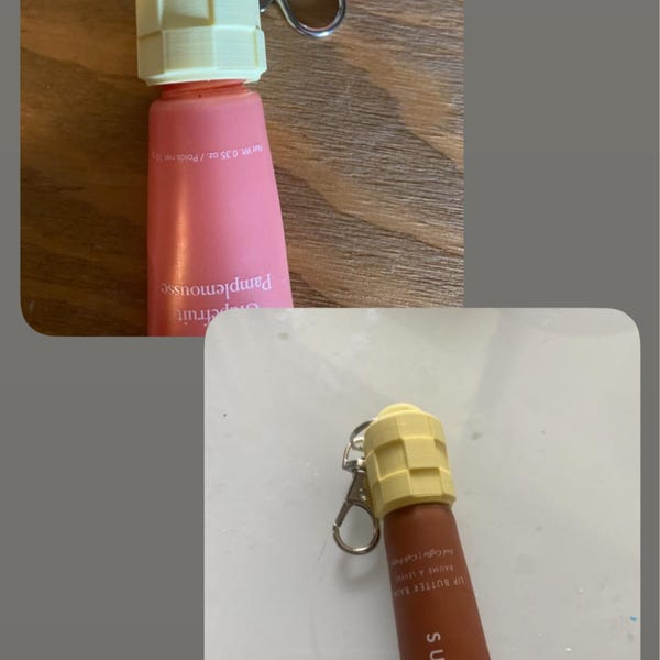 GLOSSGRL Keychain Cap for Lipgloss and Balm - Bubble Cap - Chap Cap ...